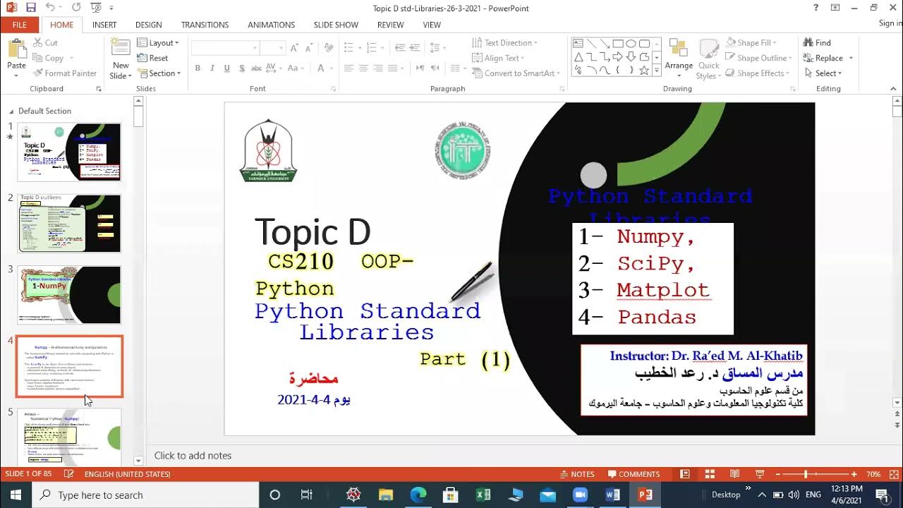 cs210l lecture12 scipy2 - YouTube
