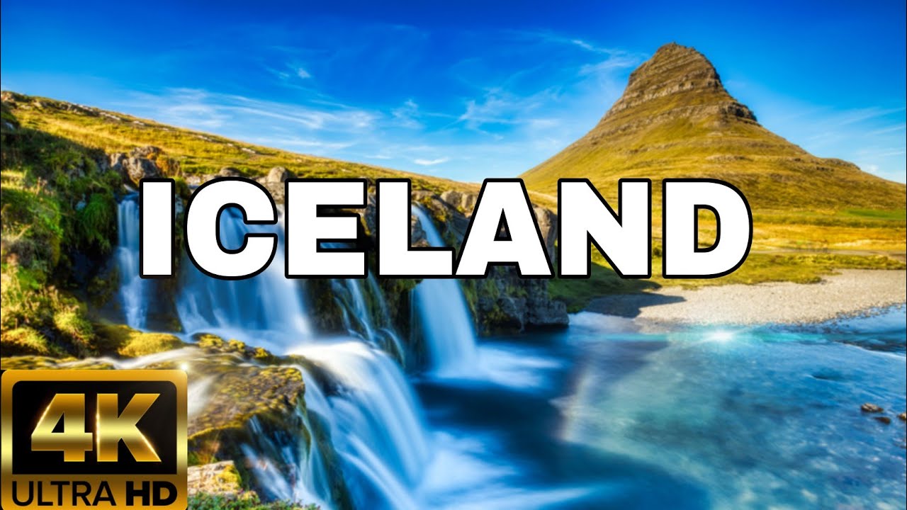 FLYING OVER ICELAND (4K UHD) - AMAZING BEAUTIFUL SCENERY & RELAXING ...
