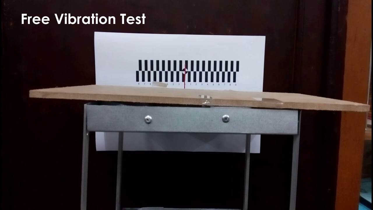 Free Vibration Test of a Building Model - YouTube