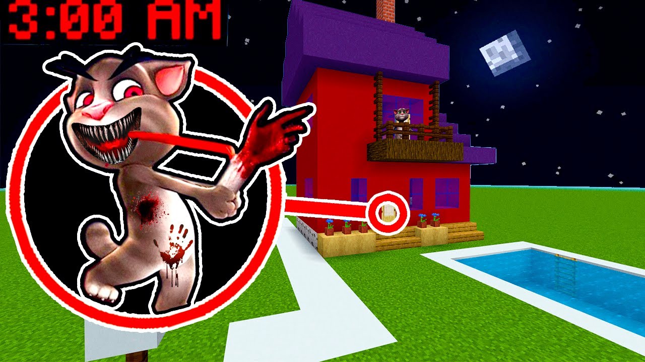 ¿Qué hay dentro de la base secreta de TALKING TOM en Minecraft? - YouTube