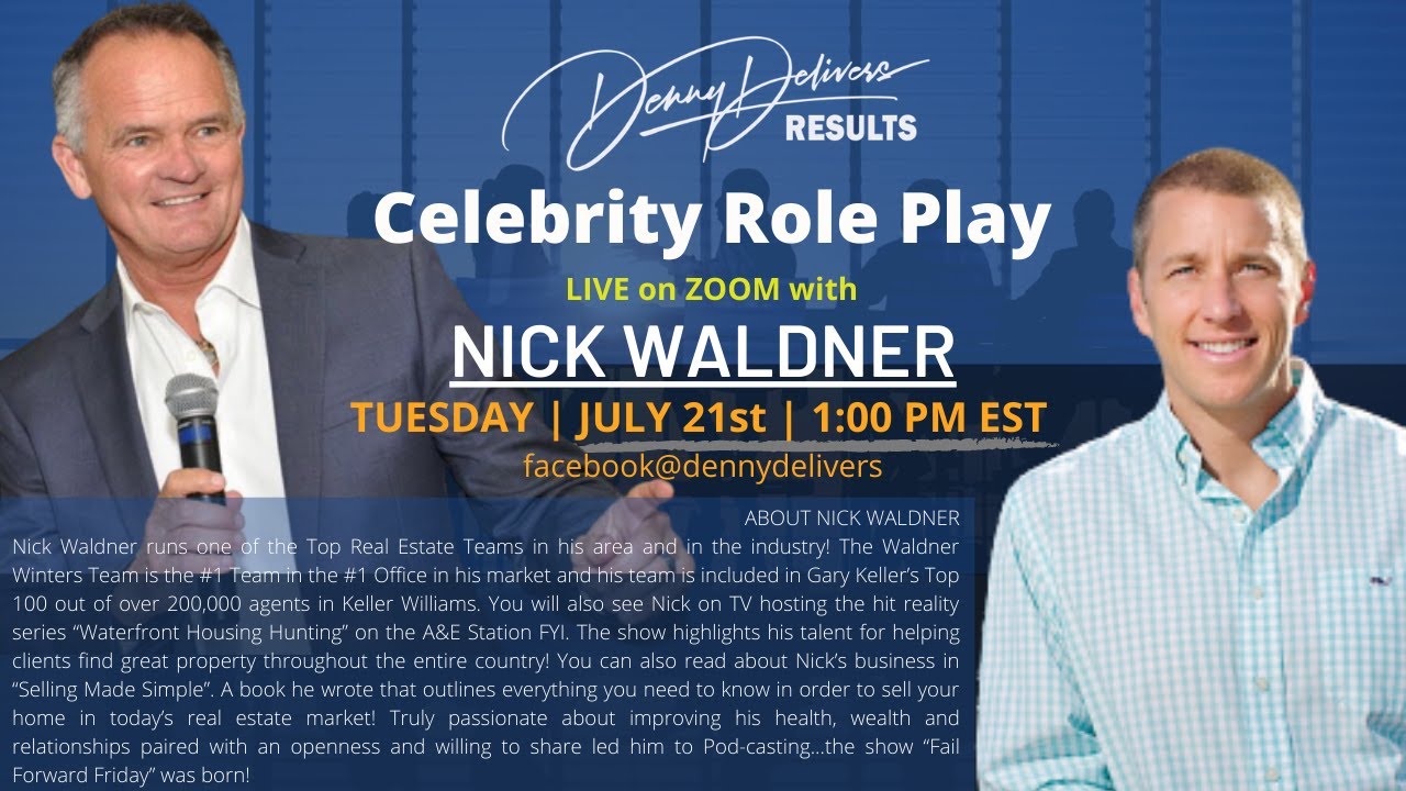 Celebrity Role Play with Nick Waldner | July 21st - YouTube