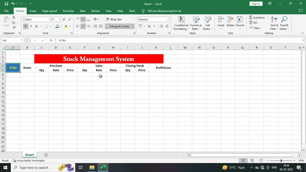 How To Create Stock Management In Excel YouTube How To Create Stock Management In Excel YouTube