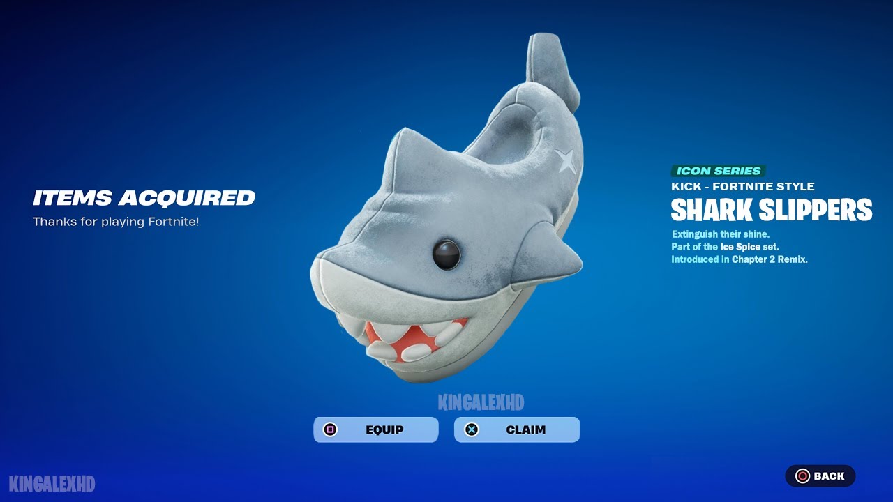 How To Get the Shark Slippers Kicks NOW FREE In Fortnite (Unlocked ...
