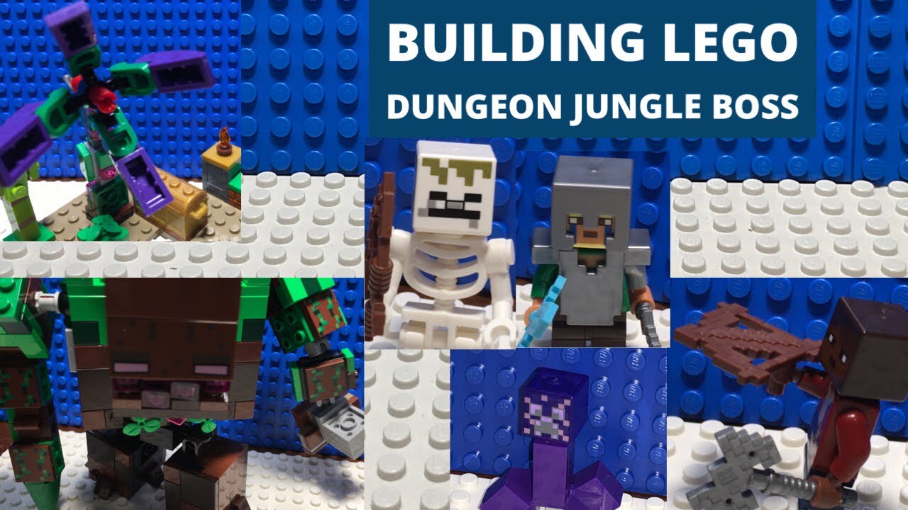 Building Minecraft jungle boss Lego set - YouTube