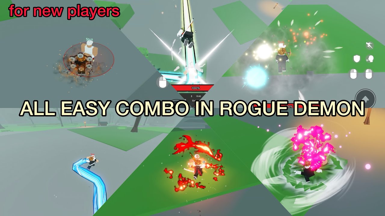 ALL EASY COMBO IN ROGUE DEMON (for new players) - YouTube