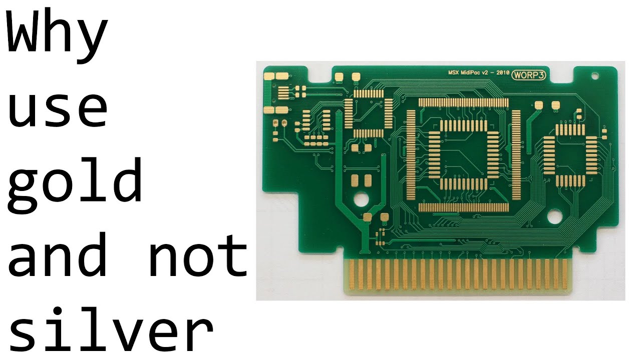 Why is gold used in electronics instead of silver - YouTube