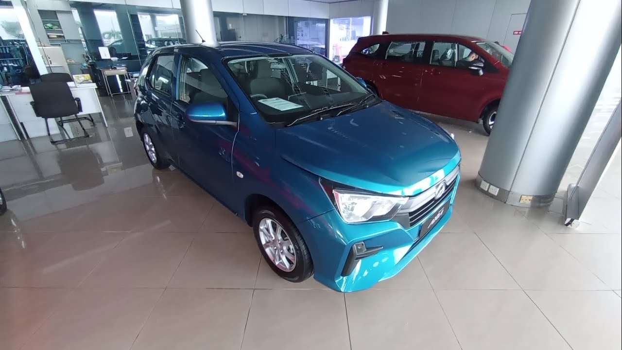 Perodua Axia (A300) 1.0G CVT Coral Blue walkaround exterior and ...