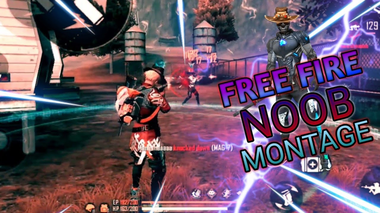 FREE FIRE NOOB MONTAGE.FREE FIRE GAMEPLAY. - YouTube