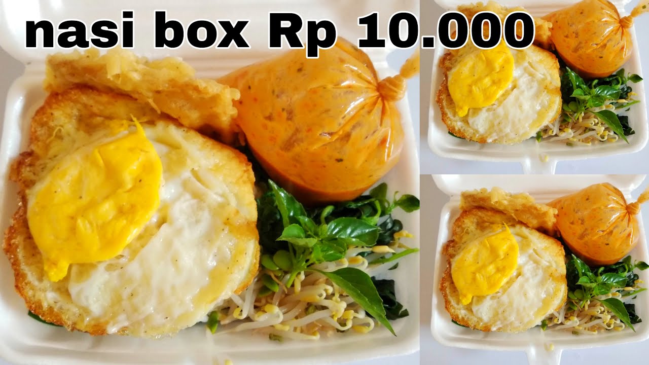 Menu nasi box untuk jualan Rp 10.000 | ide menu nasi kotak usaha ...