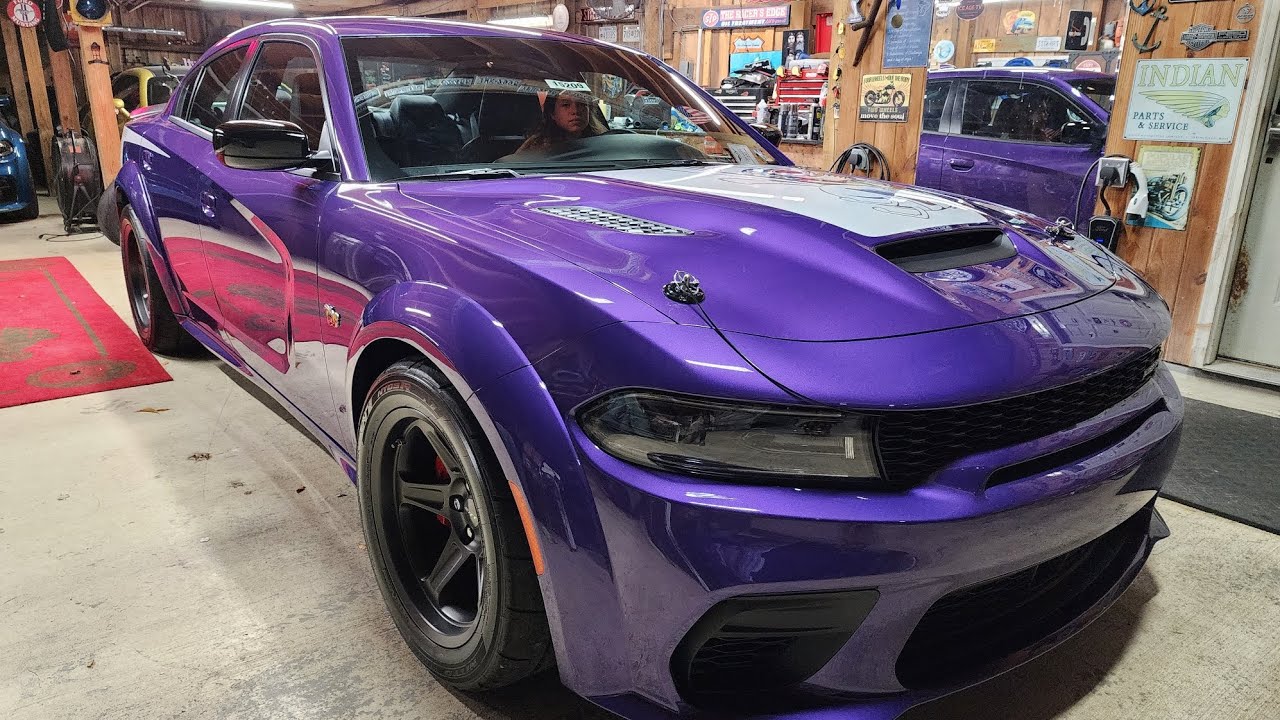 Dodge Charger Plum Crazy Wide Body Super BEE review!!! - YouTube
