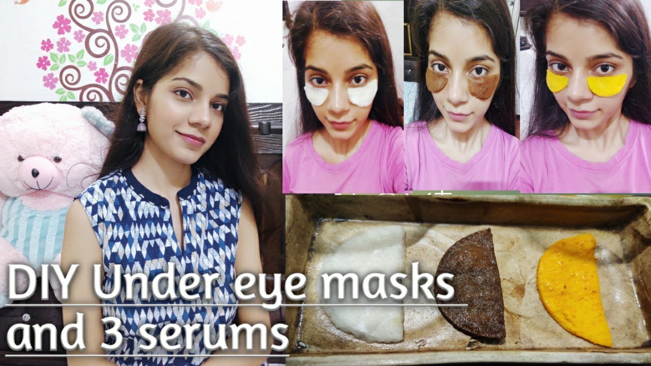 |DIY Under eye mask| + |3 different under eye serums| remove DARK ...