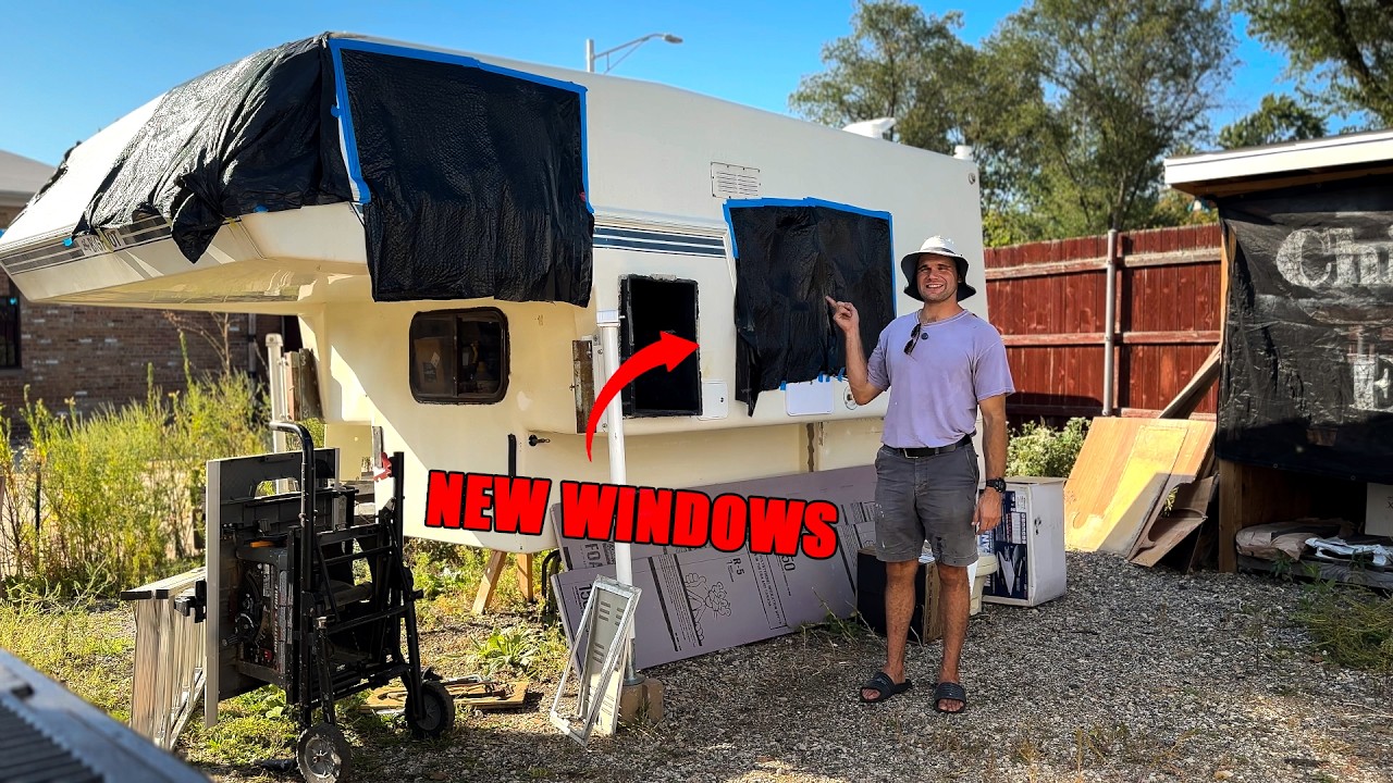 Installing New Windows and Fiberglass Delamination | Bigfoot Repair Ep ...