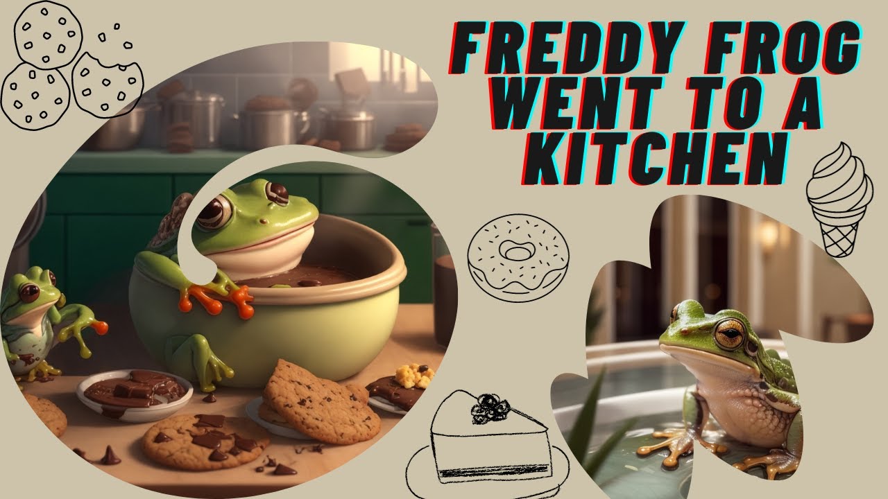 Freddy frog went to a kitchen| short story| kids video| Let's play and ...