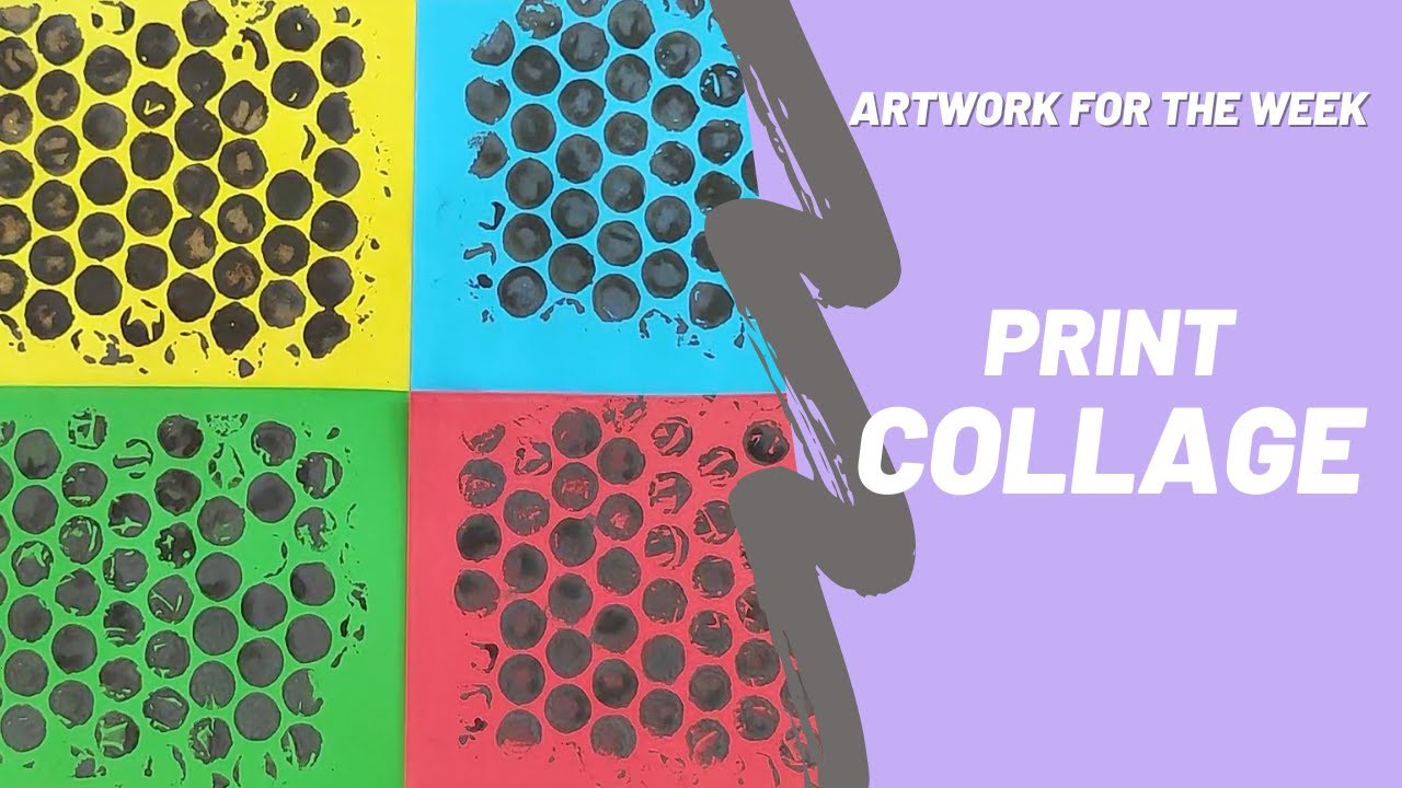Print Collage | Printmaking using Found Objects - YouTube
