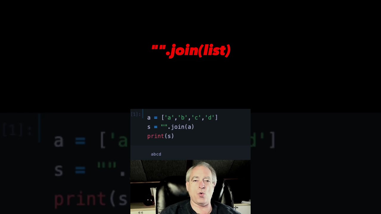 Convert List Of Characters Into Python String python shorts YouTube Convert List Of Characters Into Python String python shorts YouTube