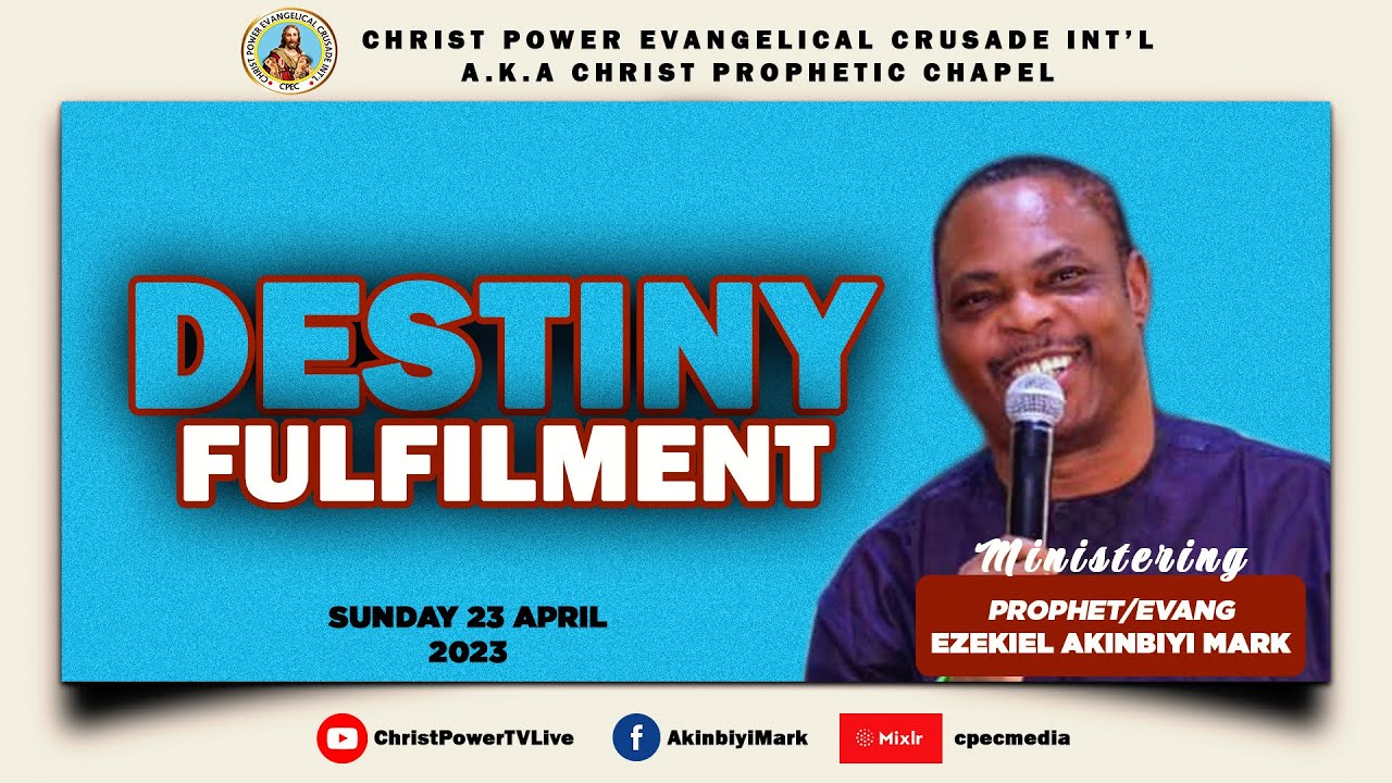 DESTINY FULFILMENT (SUNDAY SERVICE 2023) - YouTube