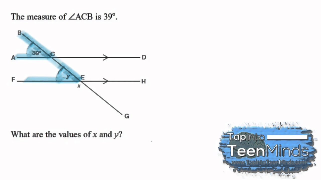 Exploring Parallel Lines With a Transversal Line - Corresponding Angles ...