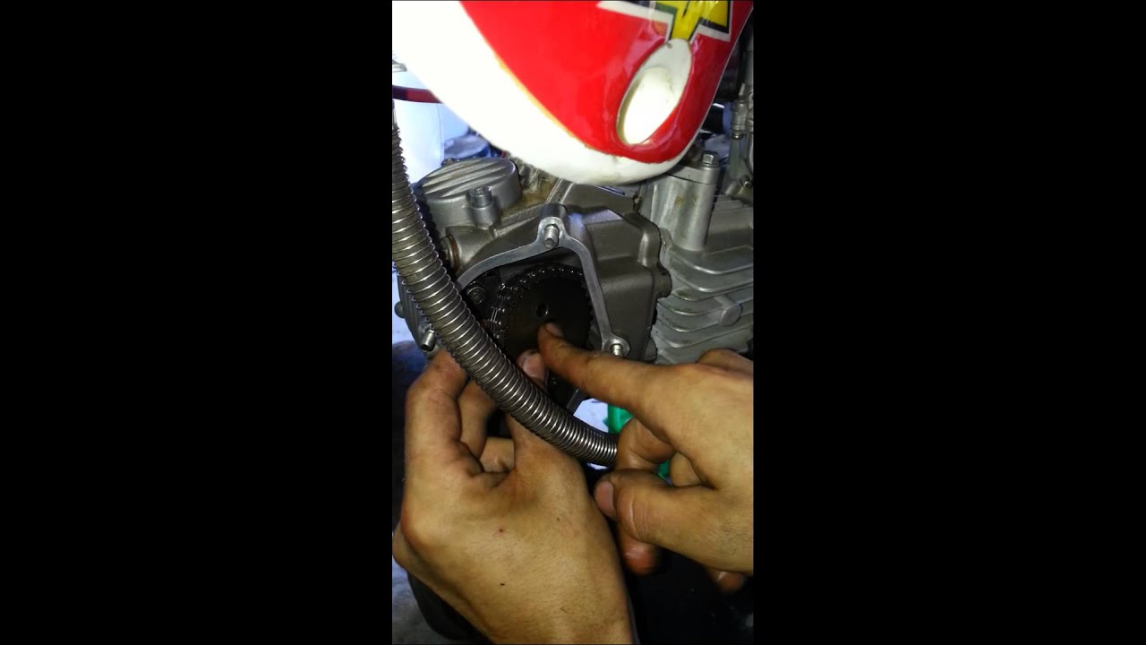 Setting your pitbike timing - YouTube