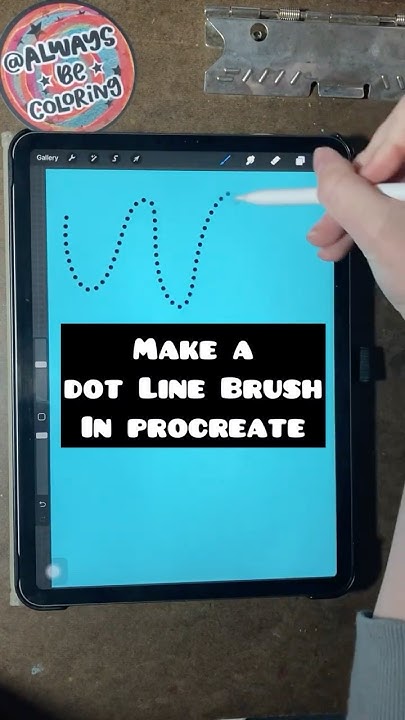 SO EASY - Make a Dot Line Brush in Procreate #procreatetips #procreatetutorial #procreatebrush ...