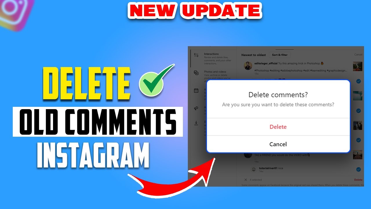 How to Delete old comments on Instagram 2025 - YouTube