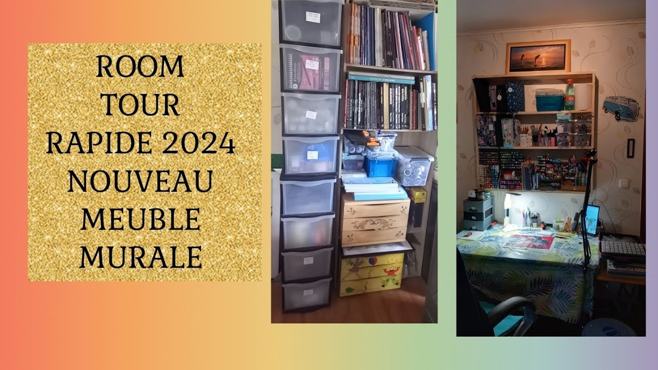 vlog#4 ROOM TOUR 2024 ATELIER COLO ET DP #coloriagepouradulte # ...