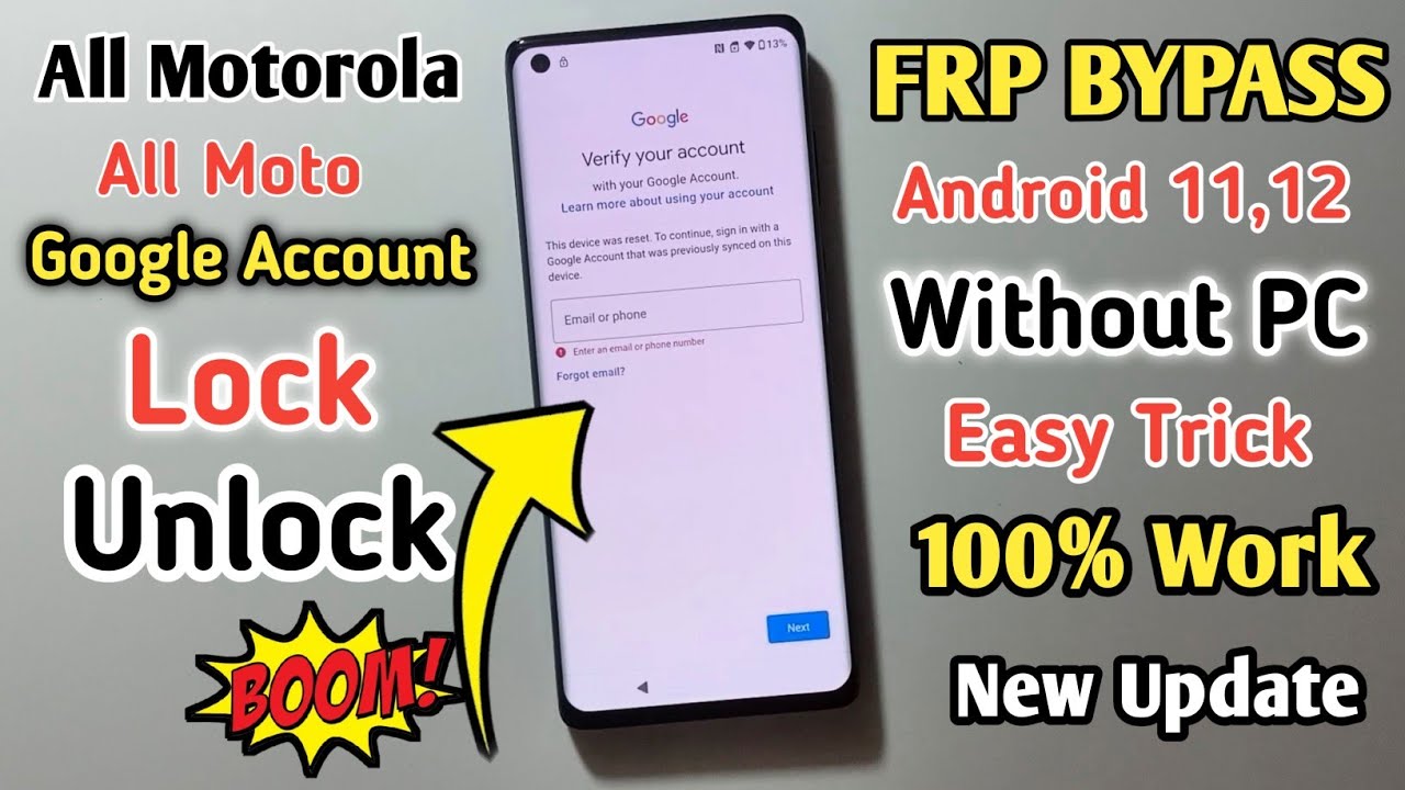 All Motorola FRP/Google Lock Bypass 2024 [Android 11/12] All Moto Bypass Google FRP Lock WITHOUT ...