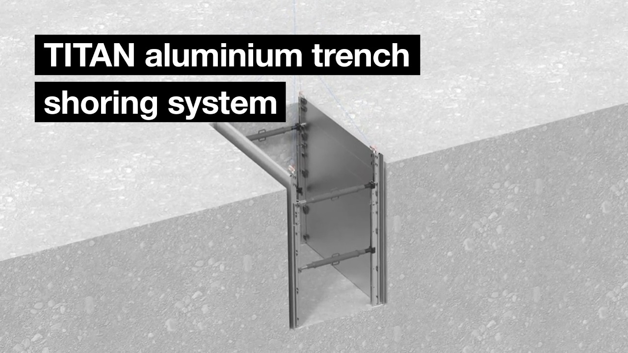 Aluminium trench shoring system: Assembly and accessories LITEBOX ...