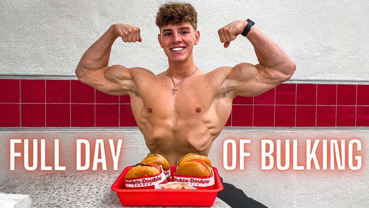 Full Day of Eating to Get HUGE (Lean Bulk) - YouTube