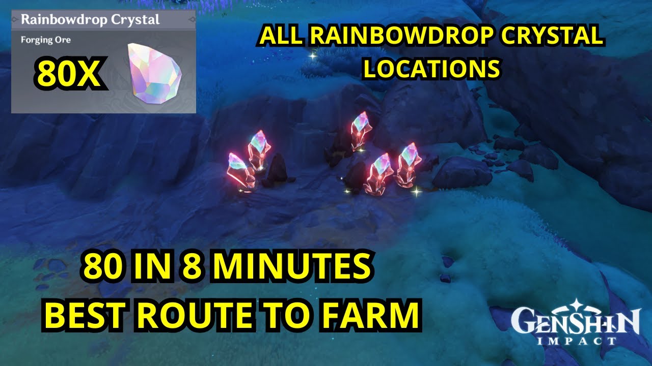 80 RAINBOWDROP CRYSTALS IN 8 MINUTES | NOD-KRAI 6.0 | GENSHIN IMPACT ...