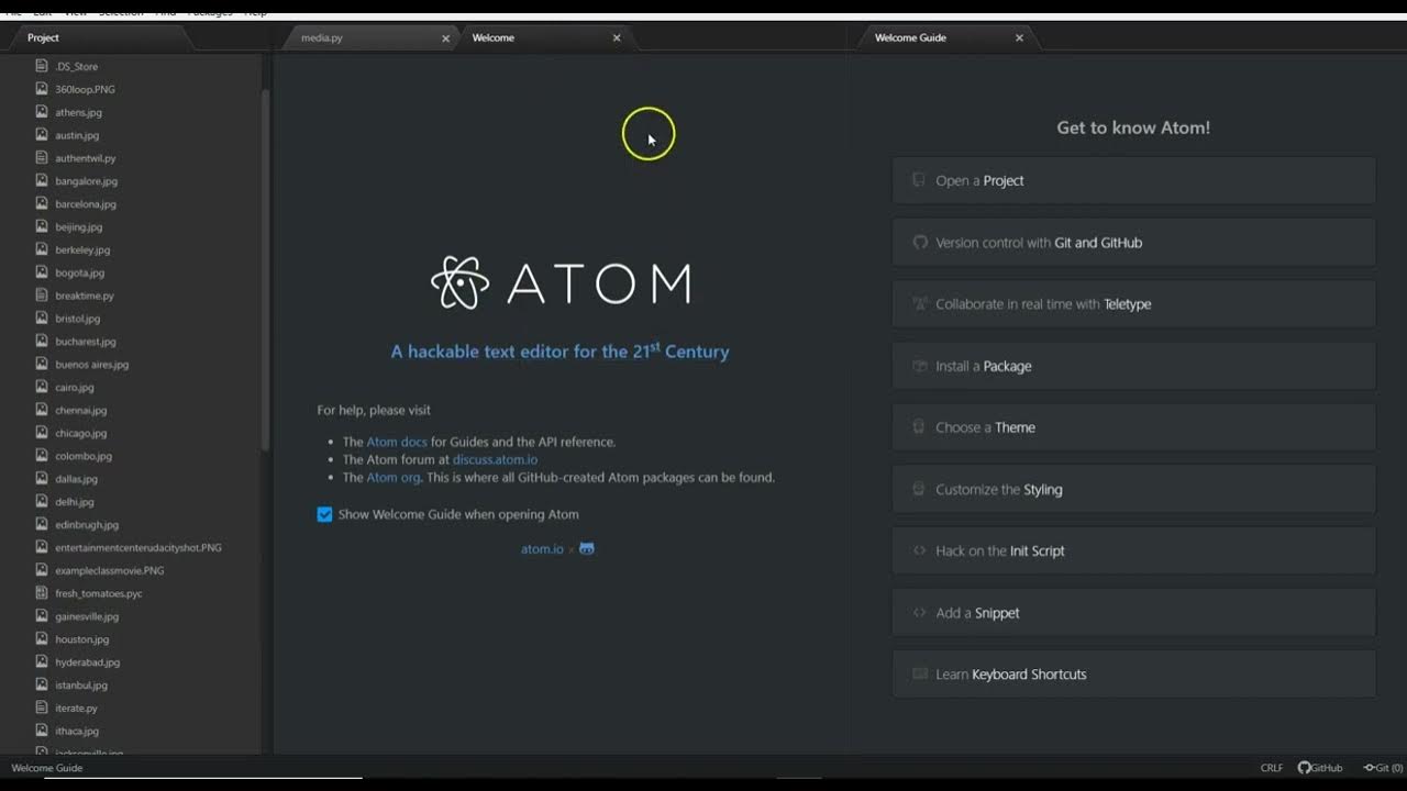 TEXT EDITOR ATOM INSTALL - YouTube
