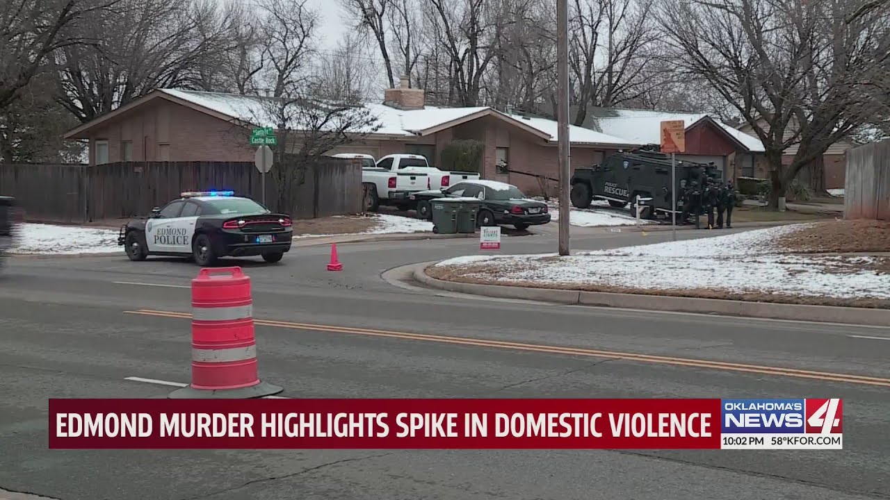Edmond murder highlights spike in domestic violence - YouTube