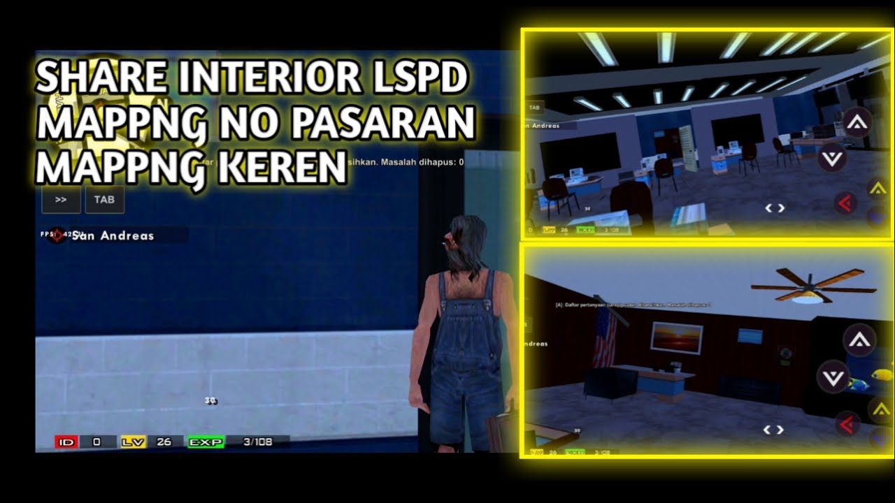 SHARE INTERIOR LSPD KEREN NO PASARAN | GTA SAMP | SAMP INDONESIA - YouTube