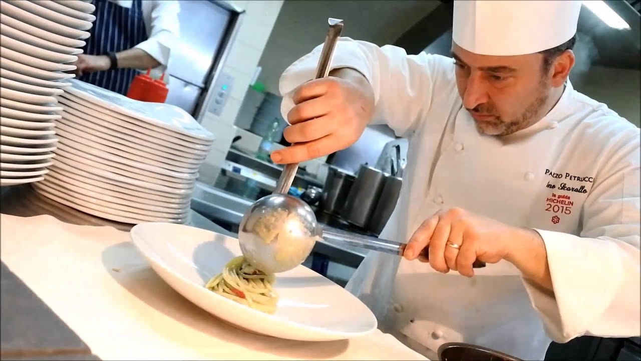 Chef Lino Scarallo's Spaghettone with Lobster Sauce, Palazzo Petrucci ...