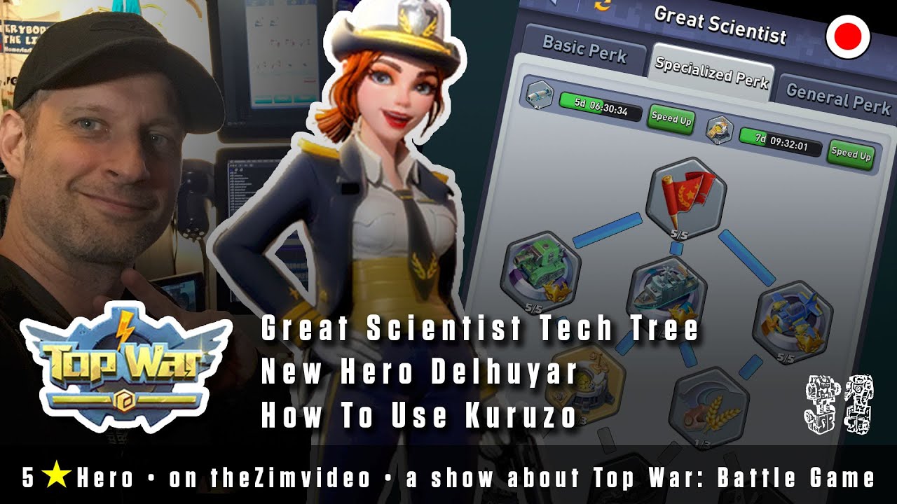 Top War: Battle Game - Great Scientist Tech Tree, New Hero Delhuyar ...