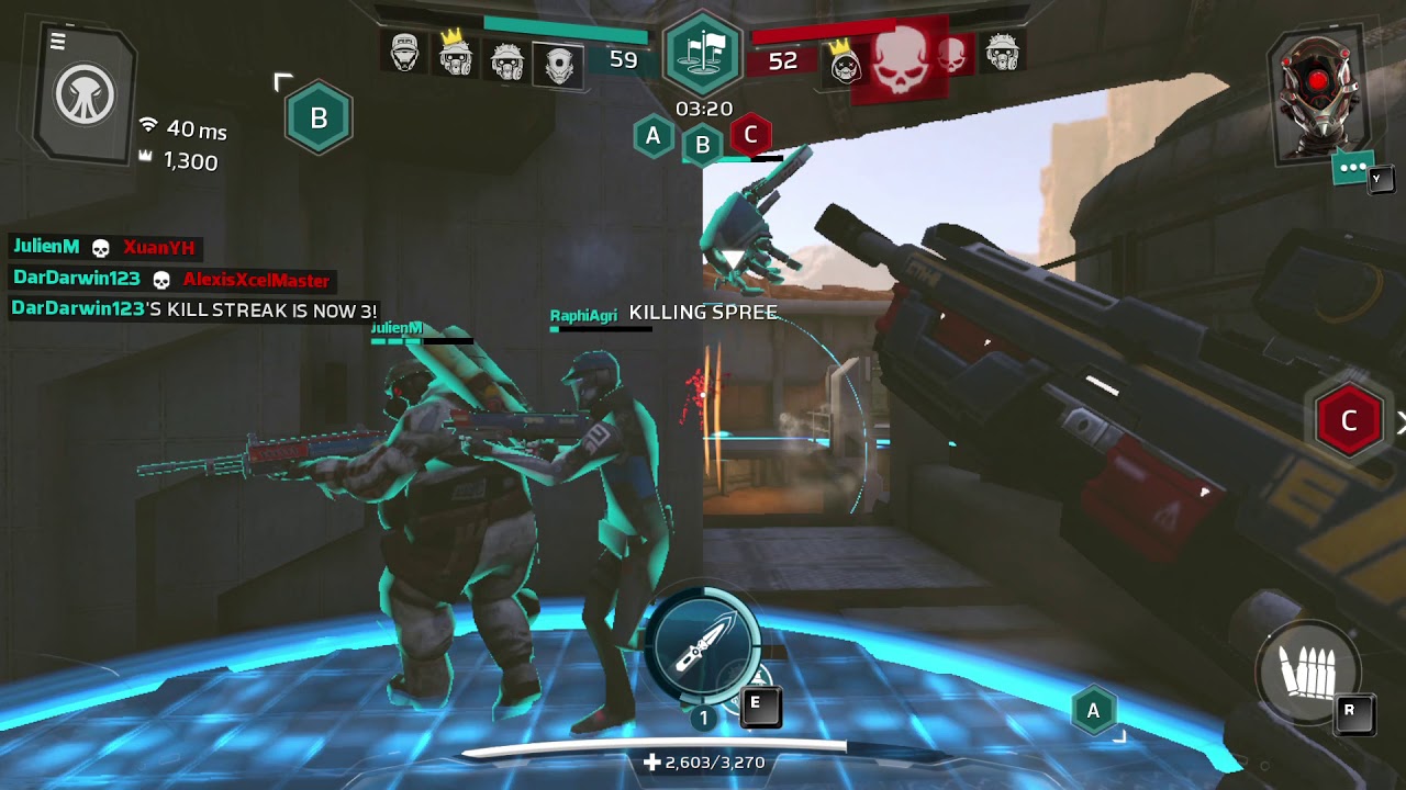 Using Agent Seven in War Zone mode (Modern Combat Versus) - YouTube