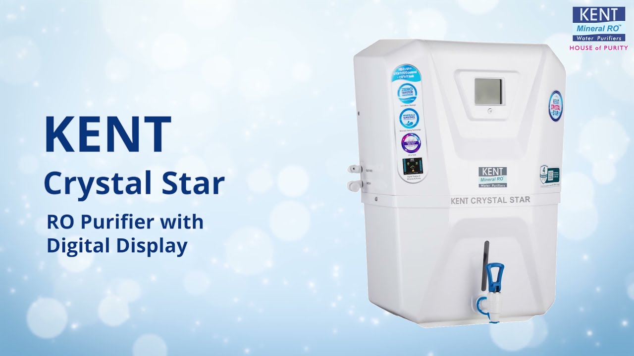 KENT Crystal Star RO Water Purifier I Digital Display of Purity I Real ...