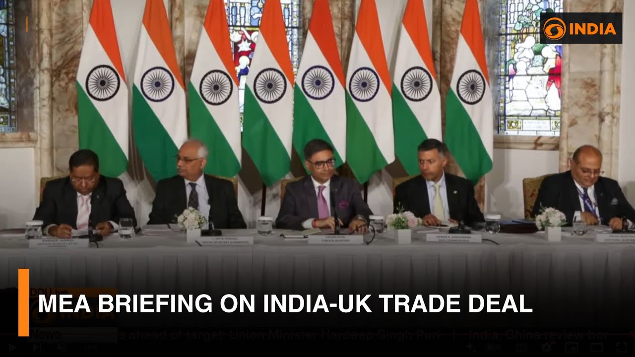 LIVE: MEA Briefing on India-UK Trade Deal - YouTube