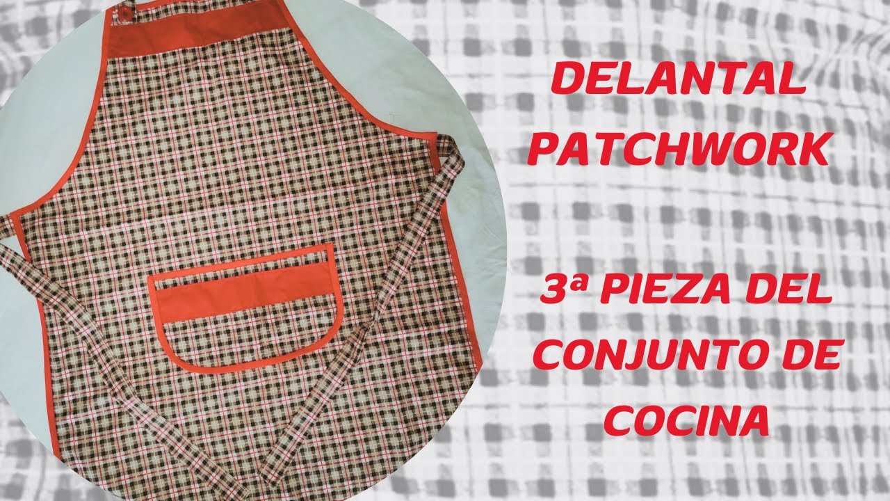 Aprende a coser tu propio delantal de cocina. Rápido y muy fácil. Conjunto de tres piezas a ...