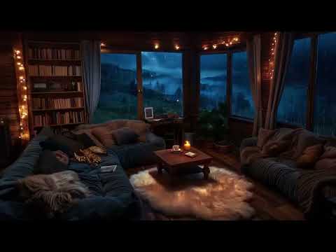 Rain soundes  for sleep_open window  rain soundes_Heavy rain soundes