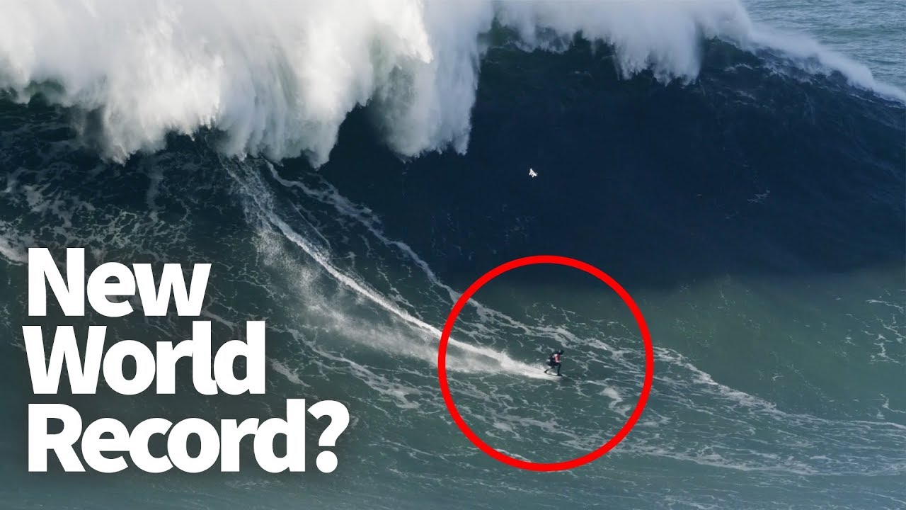 British Surfer 'Breaks World Record for Riding Biggest Wave' - YouTube