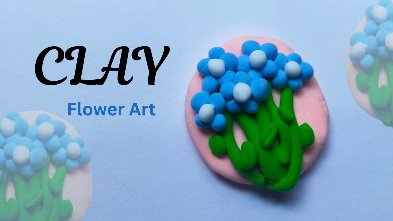 Clay Flower Art | DIY Clay Crafts - YouTube