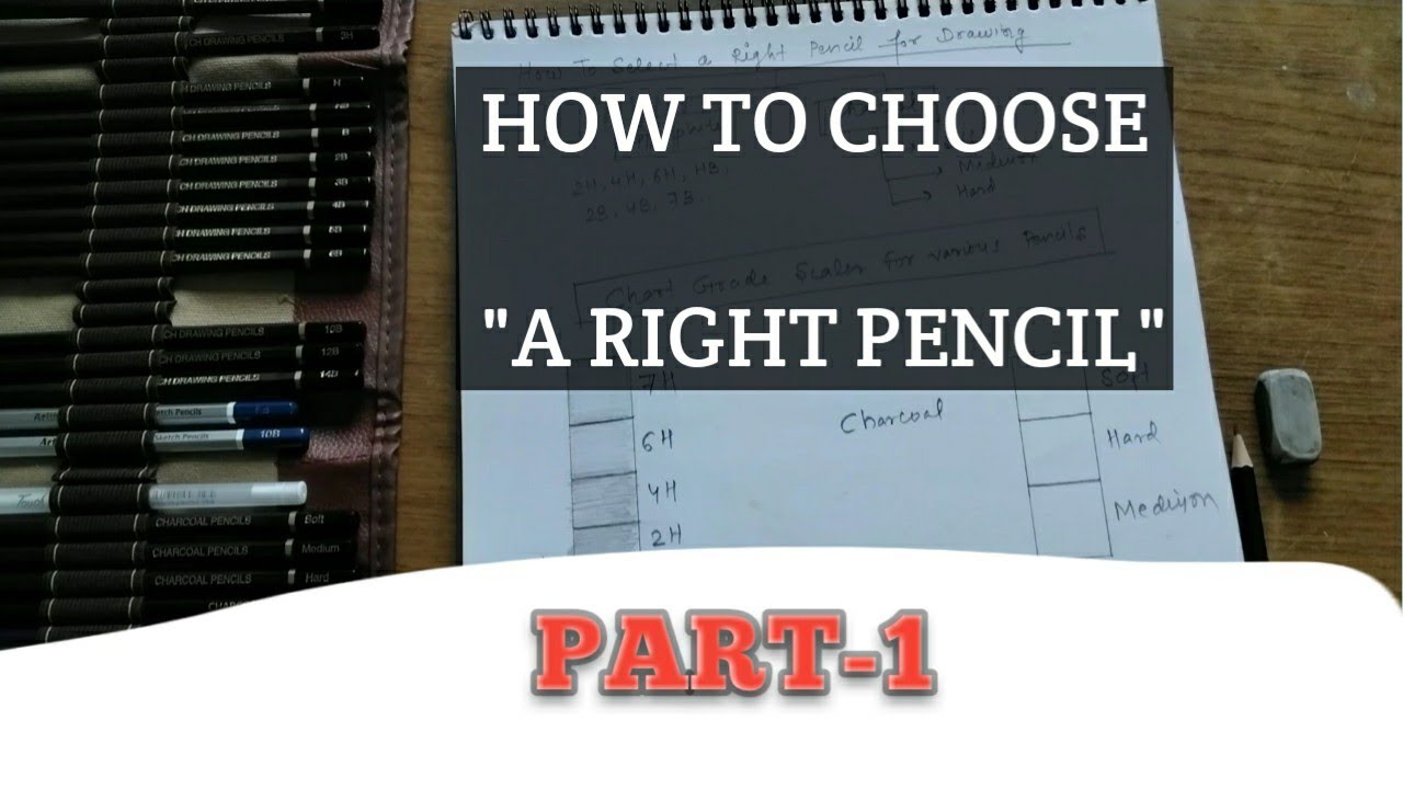 How To Choose A Right Pencil For Drawing | Pencil Drawing | Drawing Tutorial | Part-1 ️ - YouTube