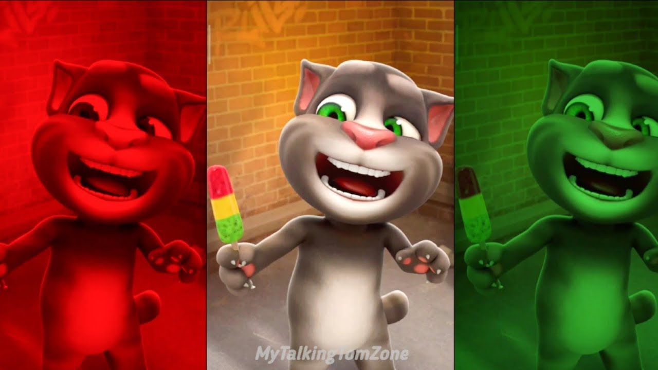 My Talking Tom Cat Color Effect Funny Momets - Tom Cat Video | Talking ...