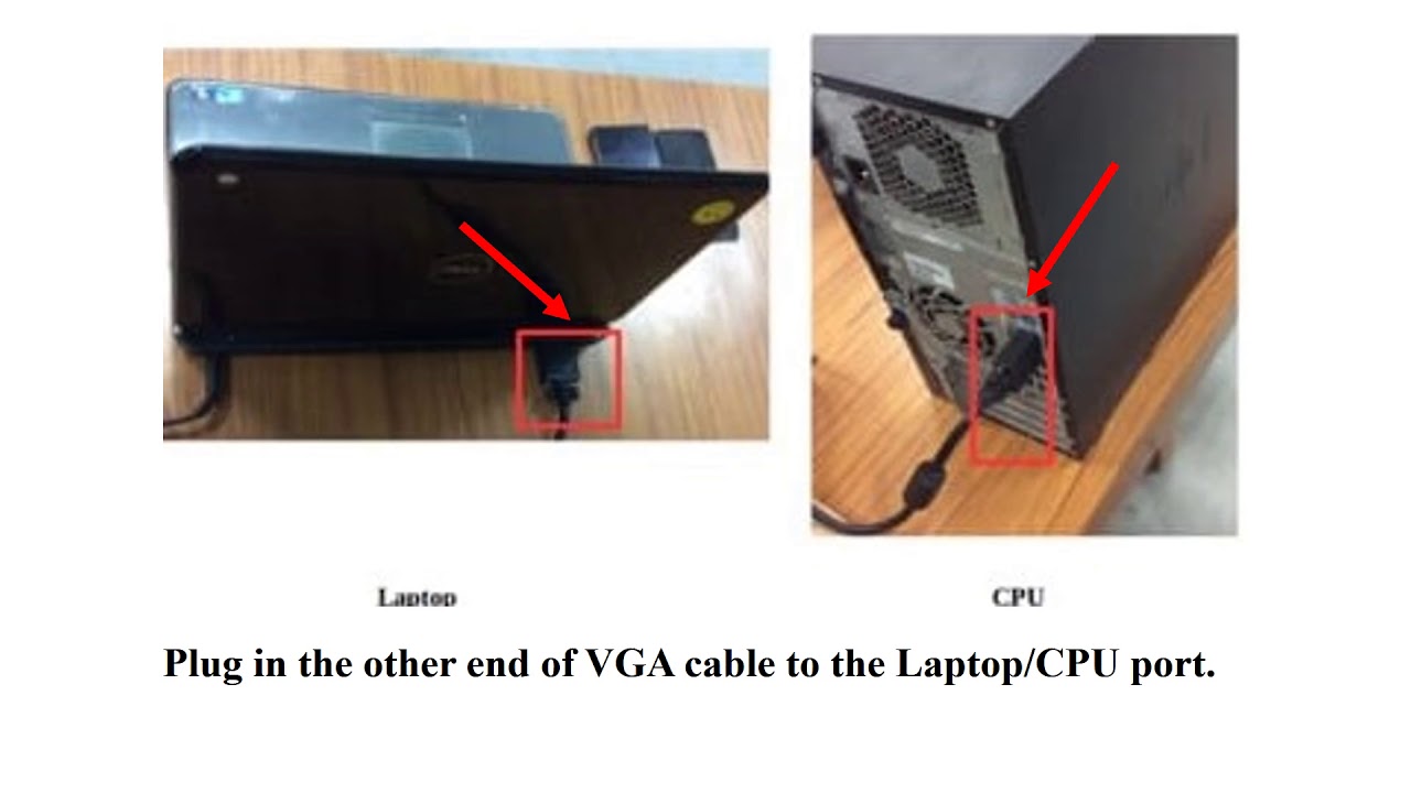 How to connect a computer to a projector - YouTube