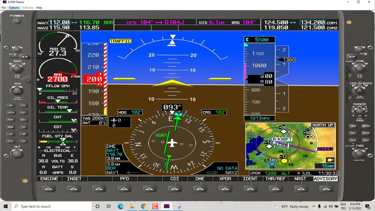 G1000 | GARMIN 1000 | DME ARC SID UYGULAMASI | MİLAS HAVALİMANI - YouTube
