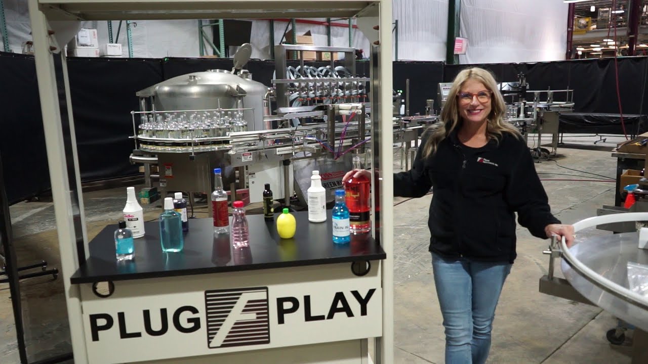 Complete Liquid Filling Line Demonstration - YouTube