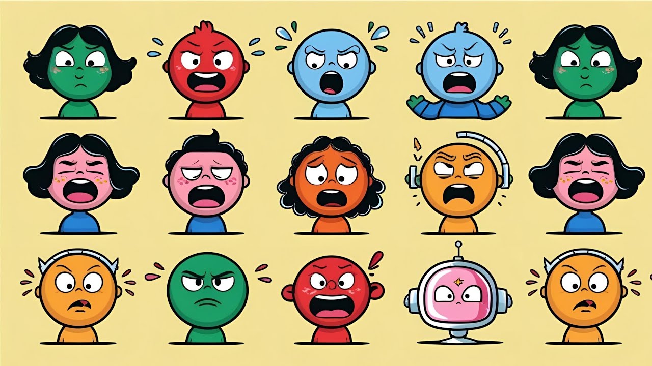 "Happy, Sad, Angry: Fun Kids Learning Video About Feelings and Emotions ...