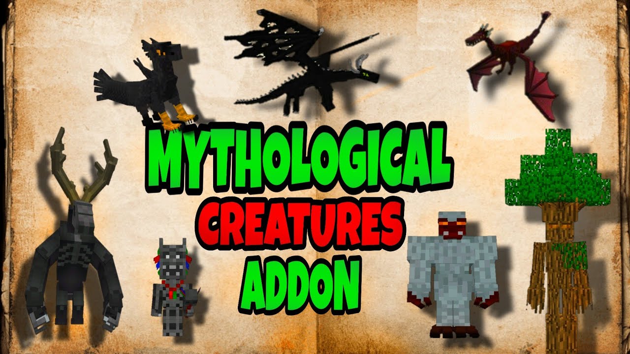 Mythological Creatures Addon (Criaturas Mitologícas) para MINECRAFT PE/BE 1.14 a 1.16 MCPE MODS ...