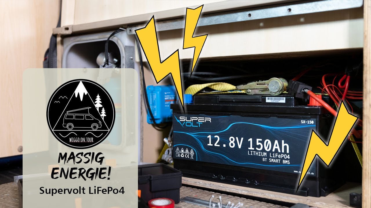 Wiggo unter Strom! Supervolt Batterie im VW T4 California | LiFePo4 ...