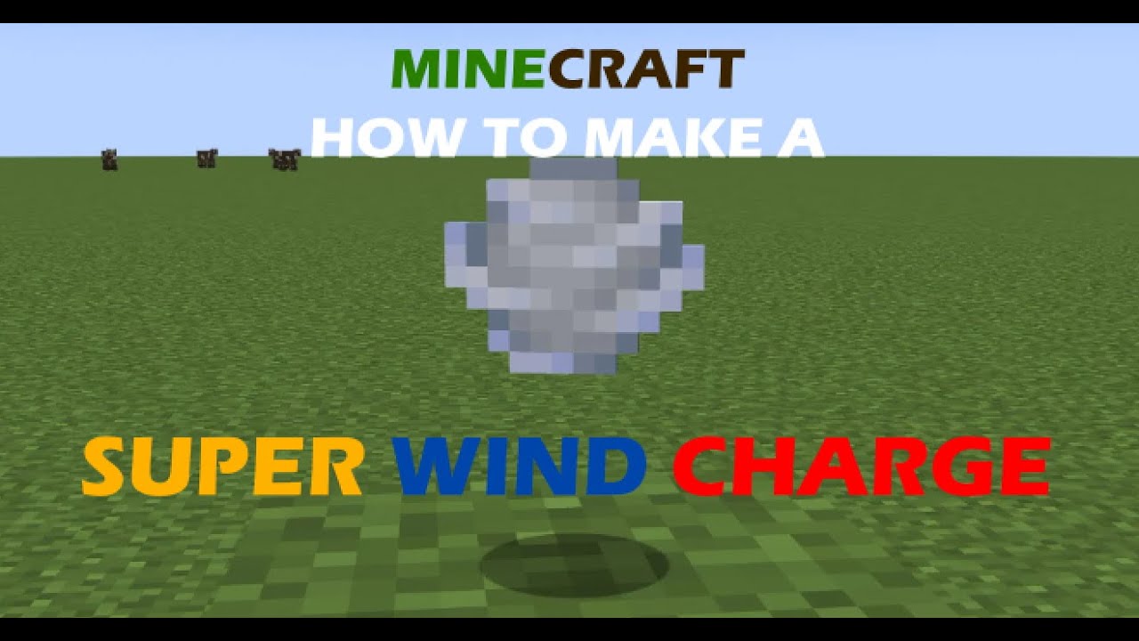 How To make a SUPER WIND CHARGE in Minecraft Bedrock - YouTube